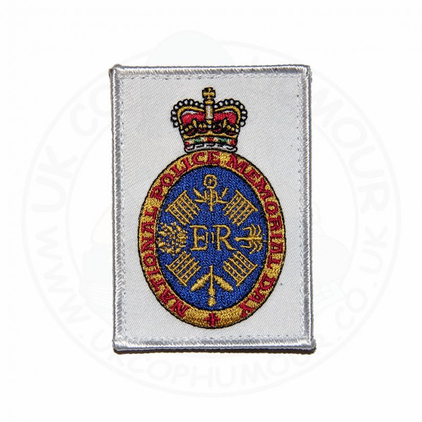 Police Memorial Embroidered Patch | UK Cop Humour